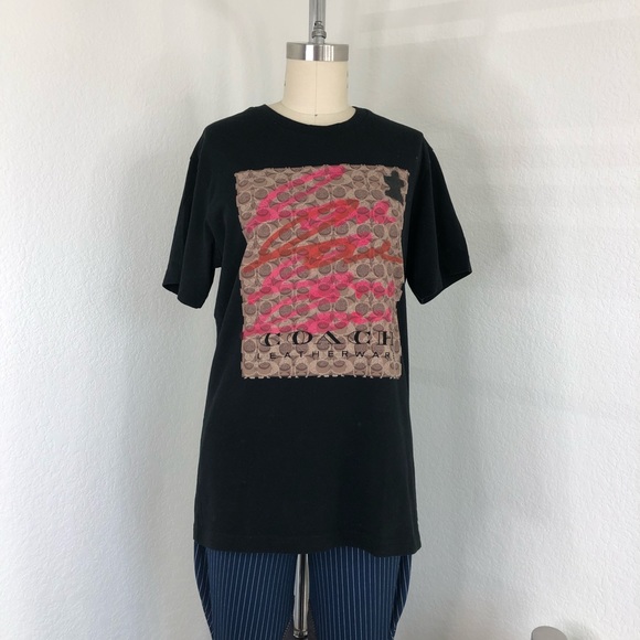 Coach | Shirts | Coach Printed Signature Tee Shirt | Poshmark